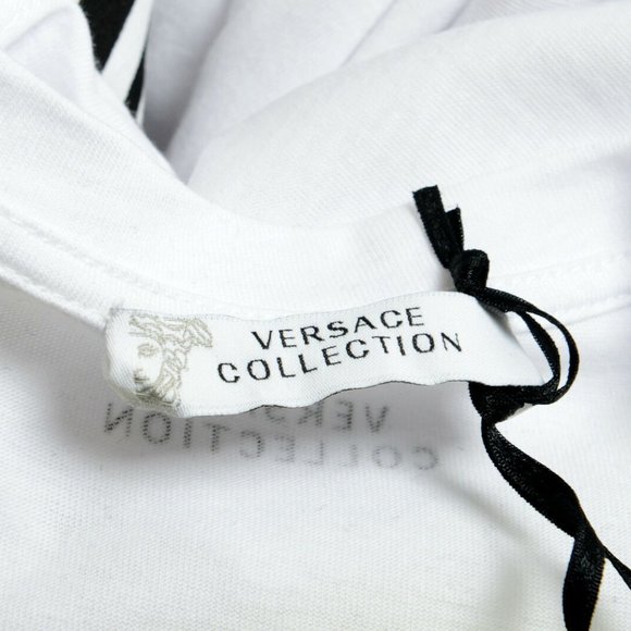 Versace Collection | Shirts | Versace Collection White Graphic Print ...